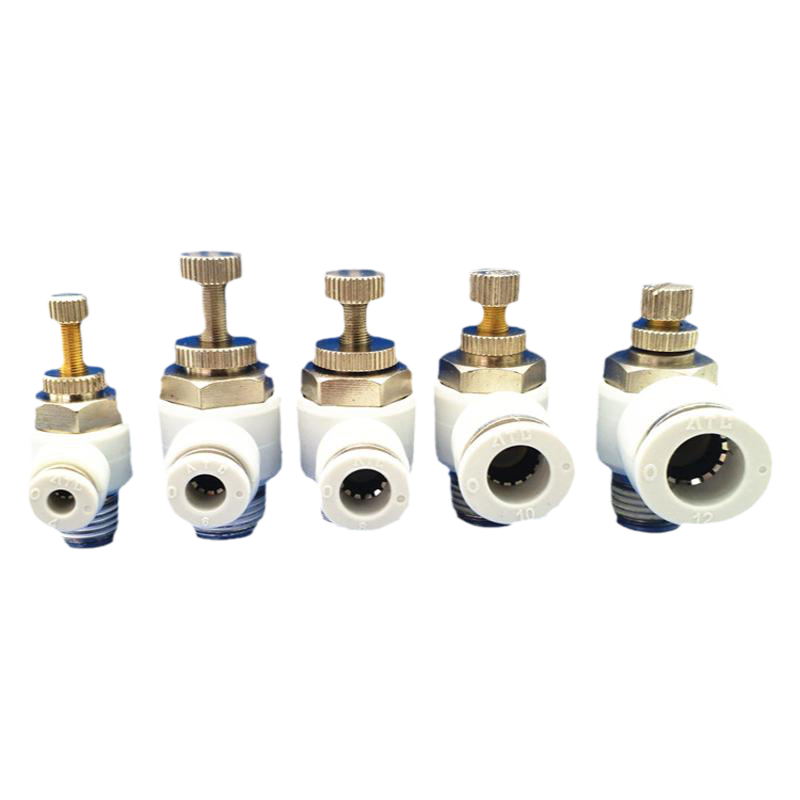 气缸调速阀节流阀接头PSL6/4/8/10/12-04/03/02/01B/M5