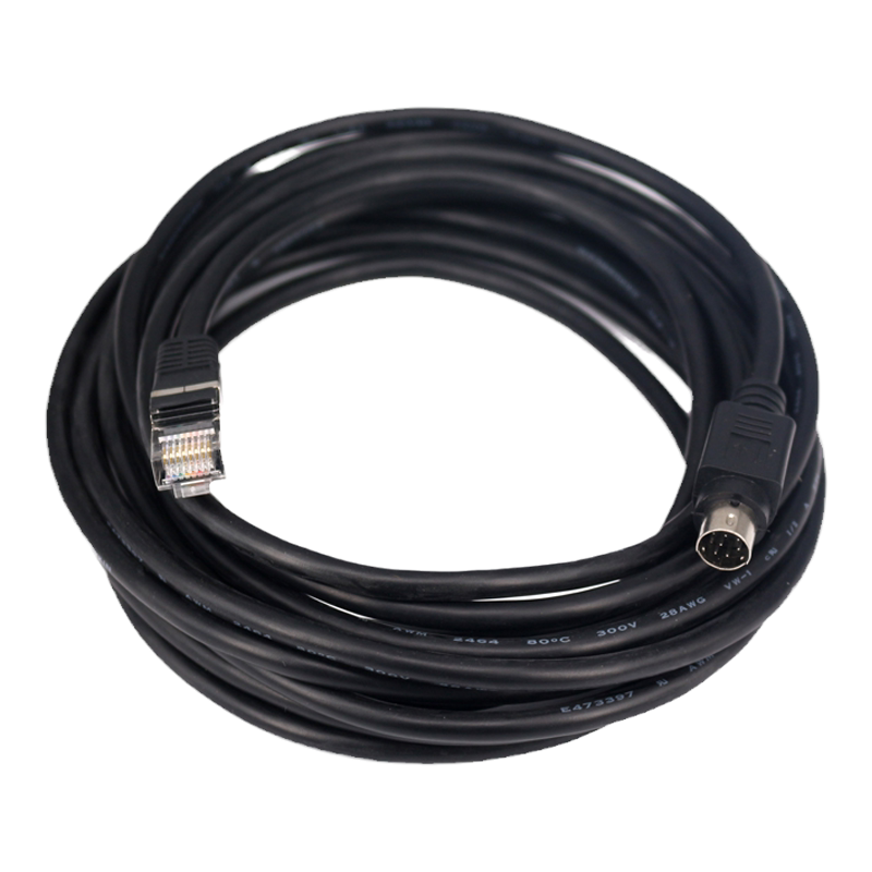 RJ45 to VISCA Round Port DIN8-Pin Video Terminal Camera Control Cable
