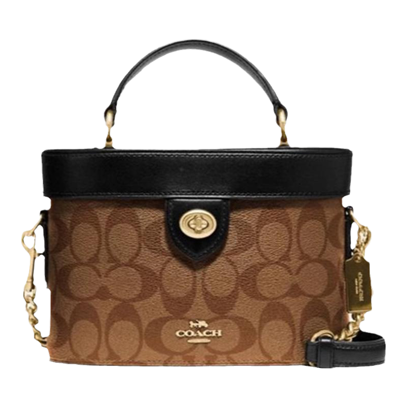 COACH/蔻驰Kay小号女士老花单肩链条手提包斜挎盒子包78277