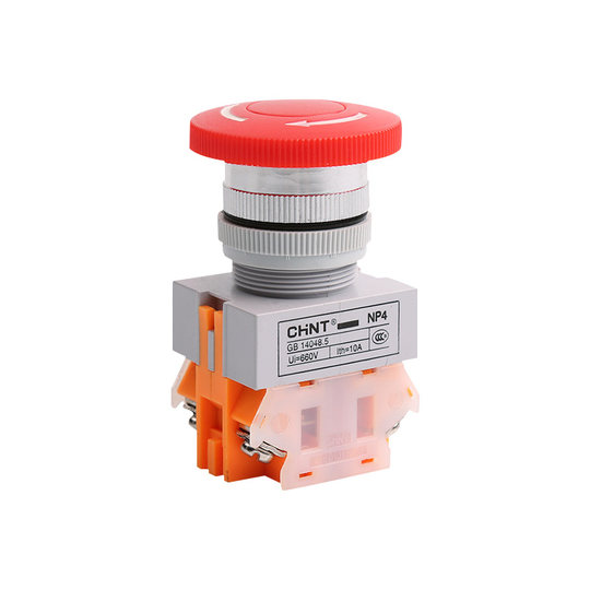 Chint Emergency Stop Switch NP4-11ZS/1 Emergency Stop Self-Locking Button Mushroom Head Self ...