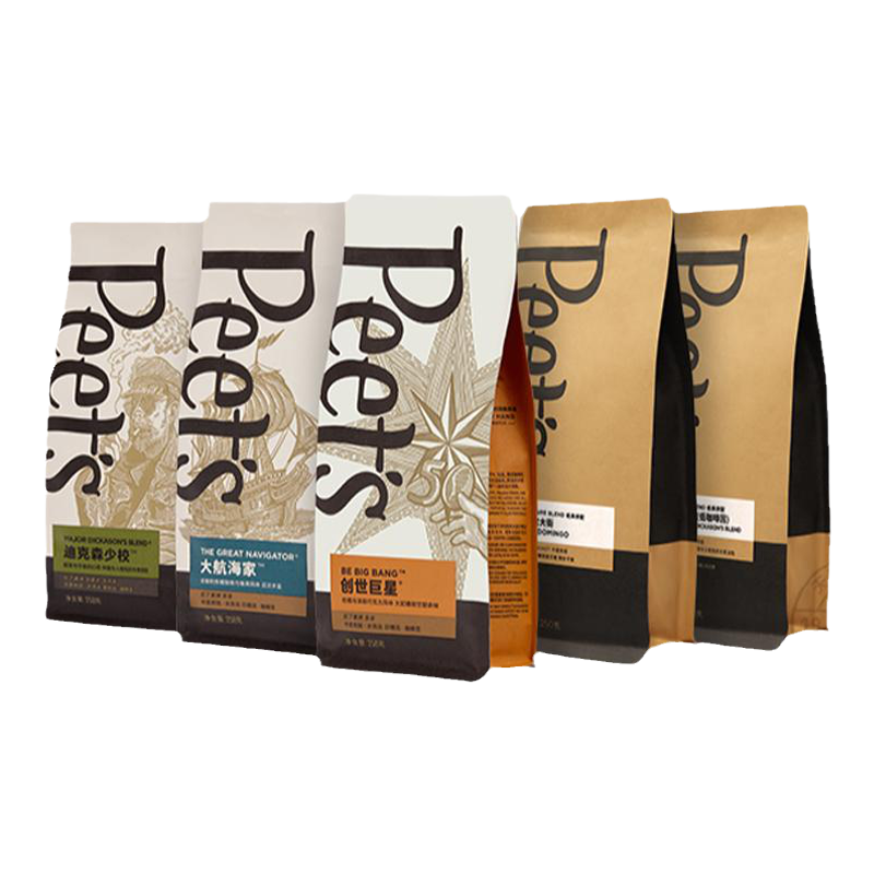 Peet's皮爷阿拉比卡咖啡豆 香醇中烘拼配250g 袋装精品意式拿铁原料