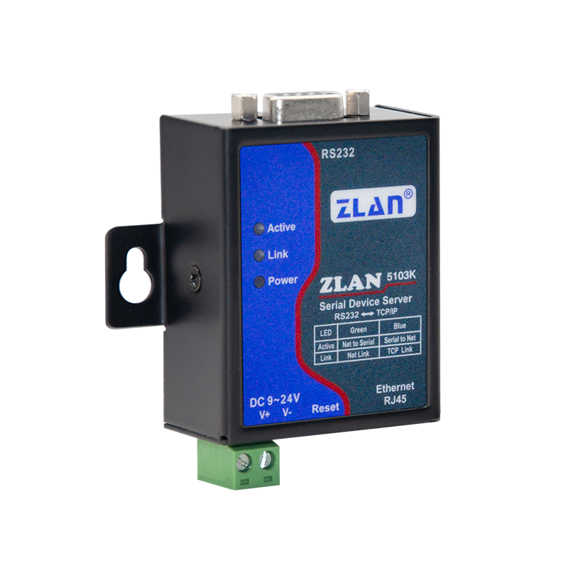 【ZLAN】串口伺服器rs232轉乙太網網路接口TCP/IP轉串口模塊Modbus網關通信網路數據傳輸通訊上海卓嵐ZLAN5103K