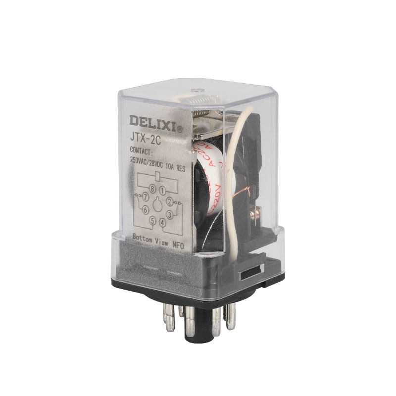 Delixi jtx-2c relais rundes 8-poliges stromrelais ac220v dc24v 110v kleine hohe leistung