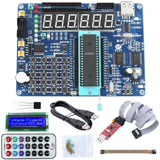 AT89S51 AT89S52 Microcontroller Development Board 51 MCU Learning Board Experiment Board 51 ...