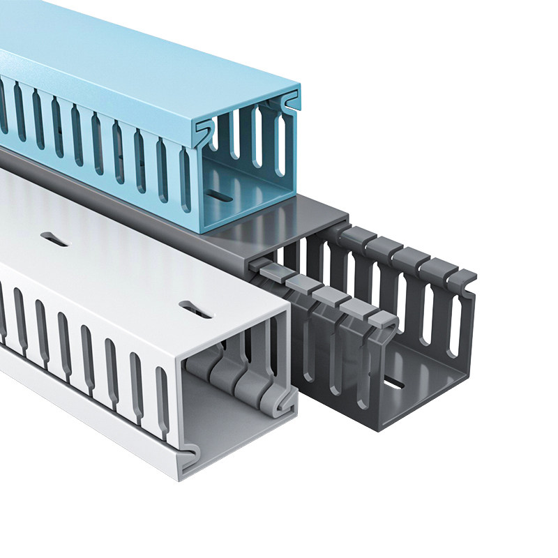 PVC Open Flame Retardant Cable Trunking | Industrial Control Cabinet ...