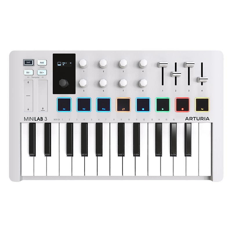 官方直营｜Arturia MiniLab 3 便携MIDI键盘电音乐编曲25键控制器