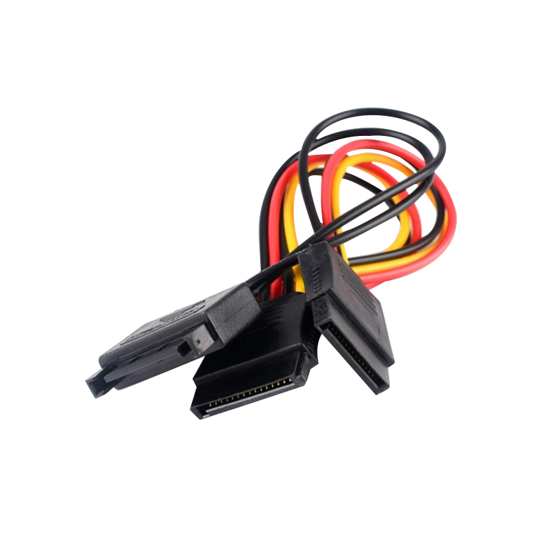 SATA Motherboard Solid State Drive Connection Power Cable One-to-Two 6P ...
