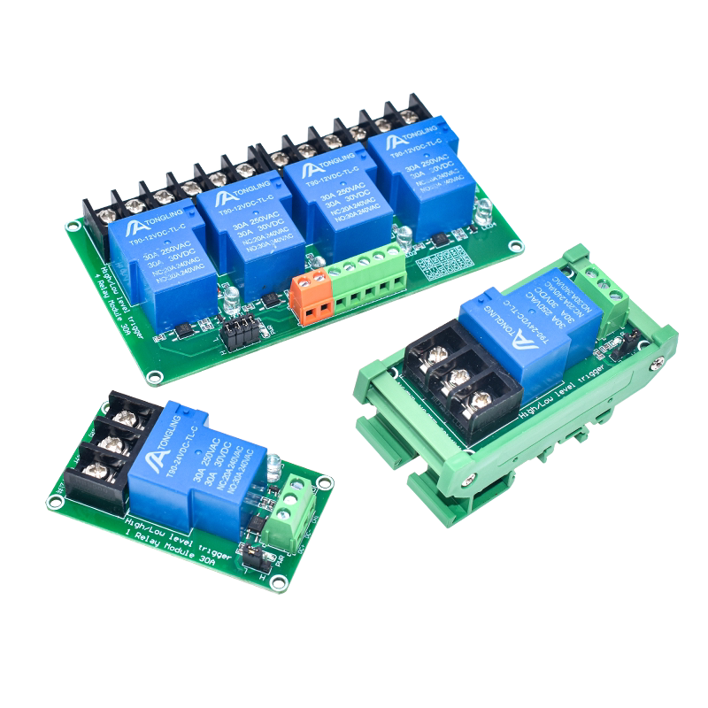 1/2/4 Channel 30A Relay Module with Optocoupler Isolation - High ...