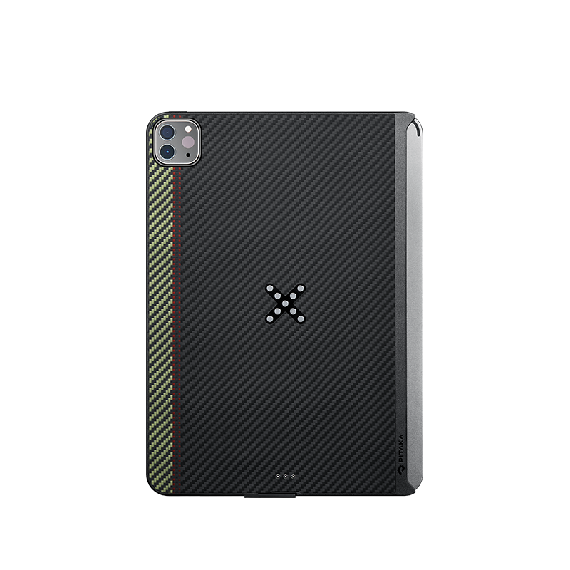 PITAKA磁吸無線充電iPad平板保護殼超薄Kevlar芳綸纖維兼容妙控鍵盤適用蘋果2022/2021 iPad Pro 11/12.9寸