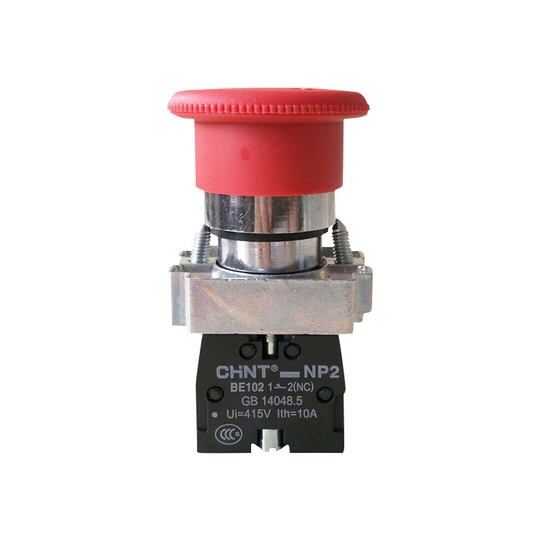 Chint emergency stop button switch NP2-BS542 emergency stop switch normally open normally closed ...