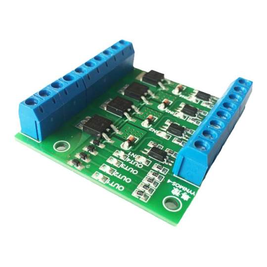 4 Channel MOSFET Module PLC Amplifier Circuit/Driver Module Optocoupler ...