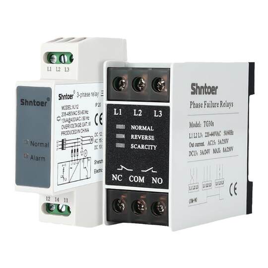 XJ12 Three-Phase AC Phase Sequence Protection Relay TG30S Phase Failure ...