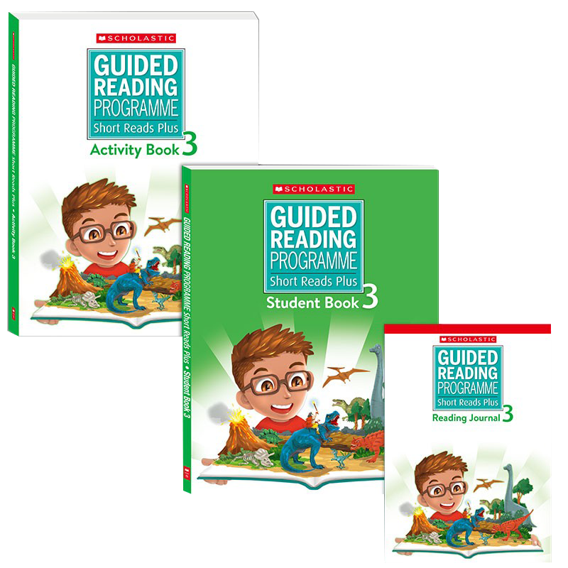 原版进口 美国学乐分级阅读 Guided Reading With Short Reads Plus3级 小学英语 思维能力培养