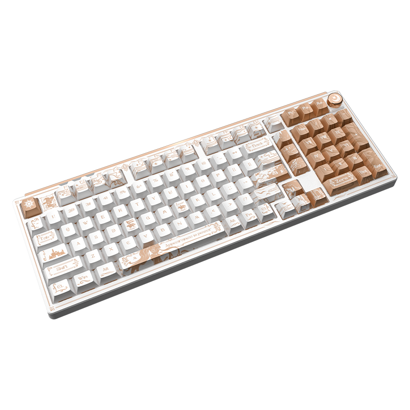 VALKYRIE VK99 Pro 鍵盤 鍵影斑斕三模連接 暗之卷與光之卷客製化機械鍵盤-Taobao-Tmall
