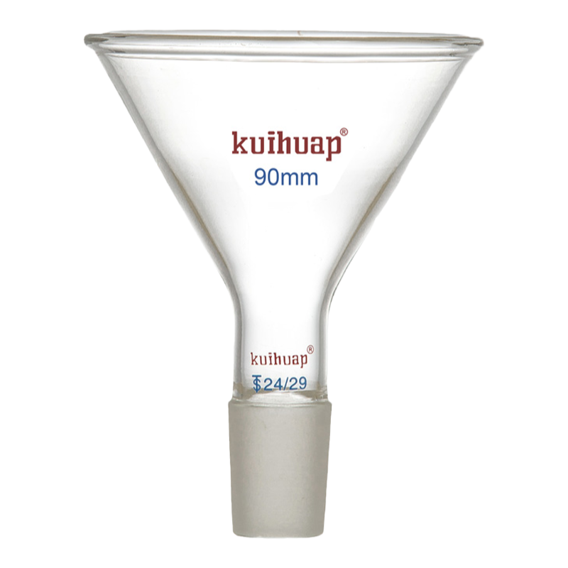 kuihuap葵花玻璃加料漏斗高硼硅材质实验室具标口漏斗60/80/90/100/120/150mm14#19#24#29#三角漏斗玻璃仪器 ...