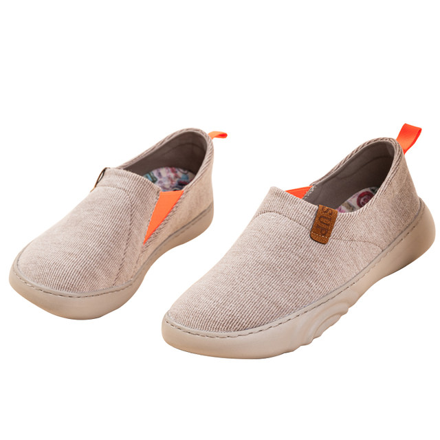 Cloth edge slip-on casual shoes, soft sole walking shoes