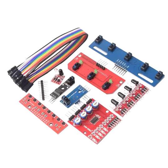 1-8 Lane Tracking Sensor Module Smart Tracing Small Car Obstacle ...