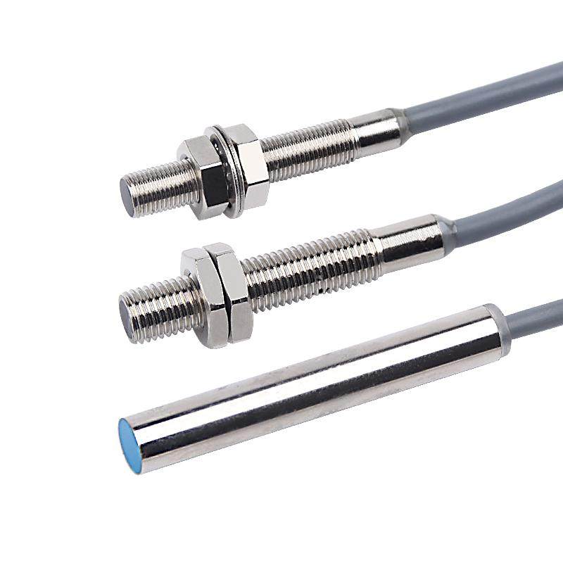 M3 M4 M5 M6 M8 Cylindrical Miniature Inductive Proximity Switch Metal Inductive Sensor Three ...
