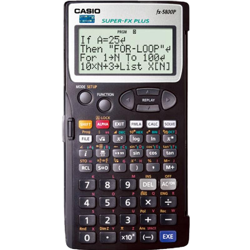 卡西欧 FX-5800P 程式计算机 土木建筑专用 测量程式设计 工程测绘用计算机