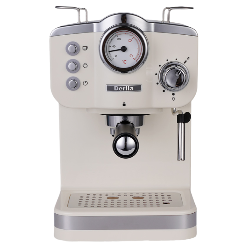 德国Derlla全半自动意式浓缩咖啡机家用小型奶泡机一体迷你复古-Taobao
