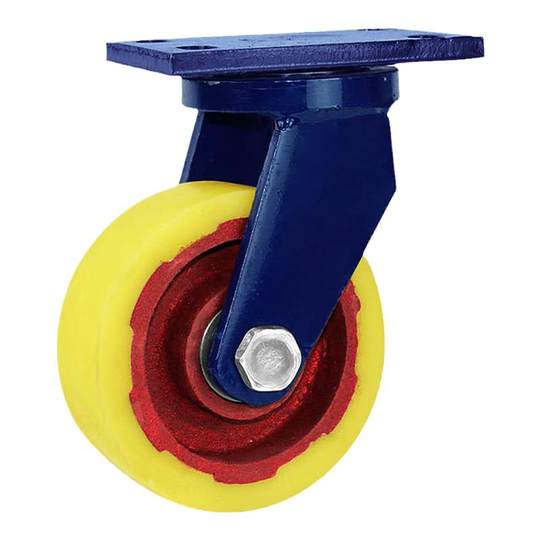 Universal Wheel Heavy-Duty Caster - Cast Iron Core Nylon Wheel - 4 Inch ...