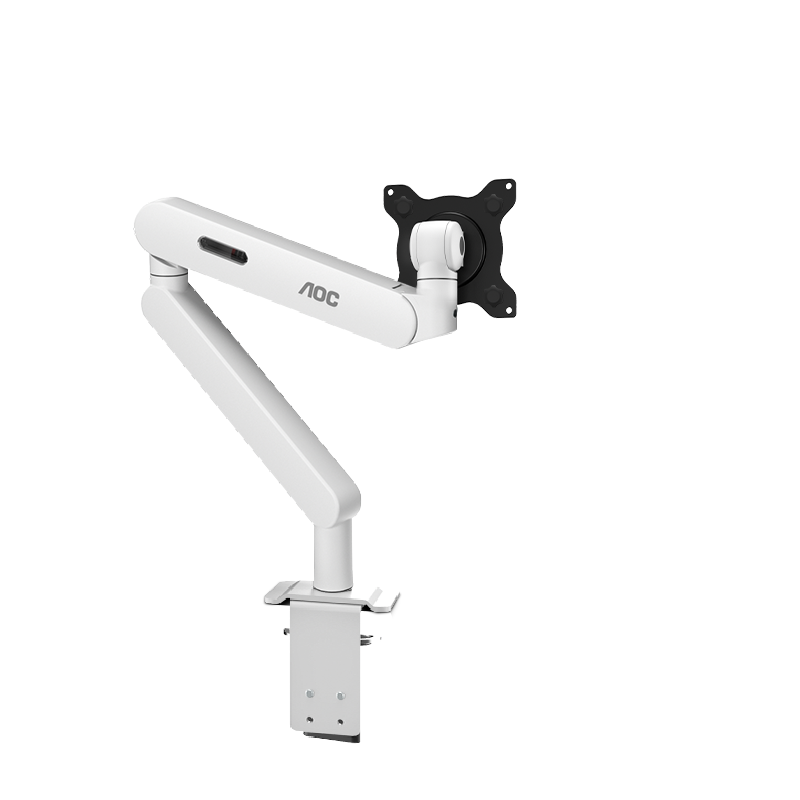 AOC白色显示器支架臂悬臂桌面电脑机械臂屏幕AM500升降vesa副屏