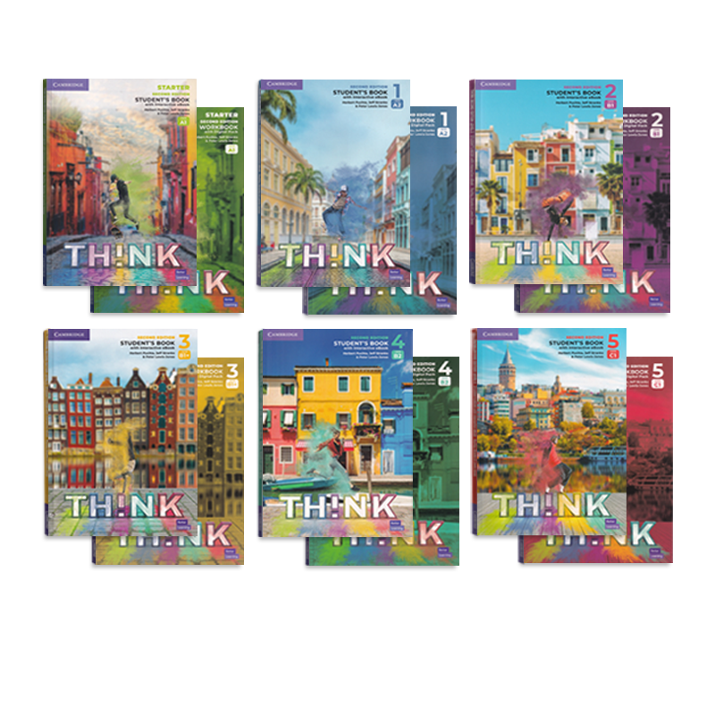 现货！新版第二版Think starter/1/2/3/4/5级别 学生书+练习册 附带正版激活码含Ebook在线练习 剑桥大学出版社原版进口