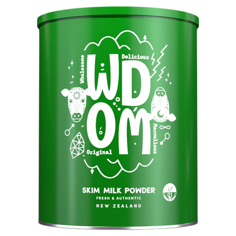 WDOM渥康脱脂奶粉速溶新西兰进口奶粉成人高钙低脂800g/罐牛乳粉