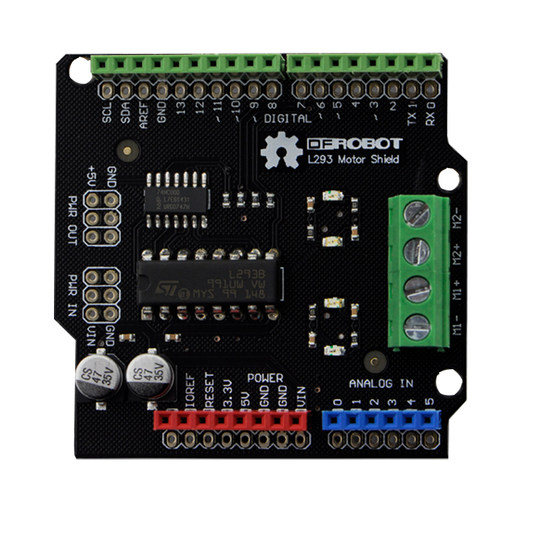 DFRobot L293 Shield 1A High Current Dual Motor Driver Arduino Compatible