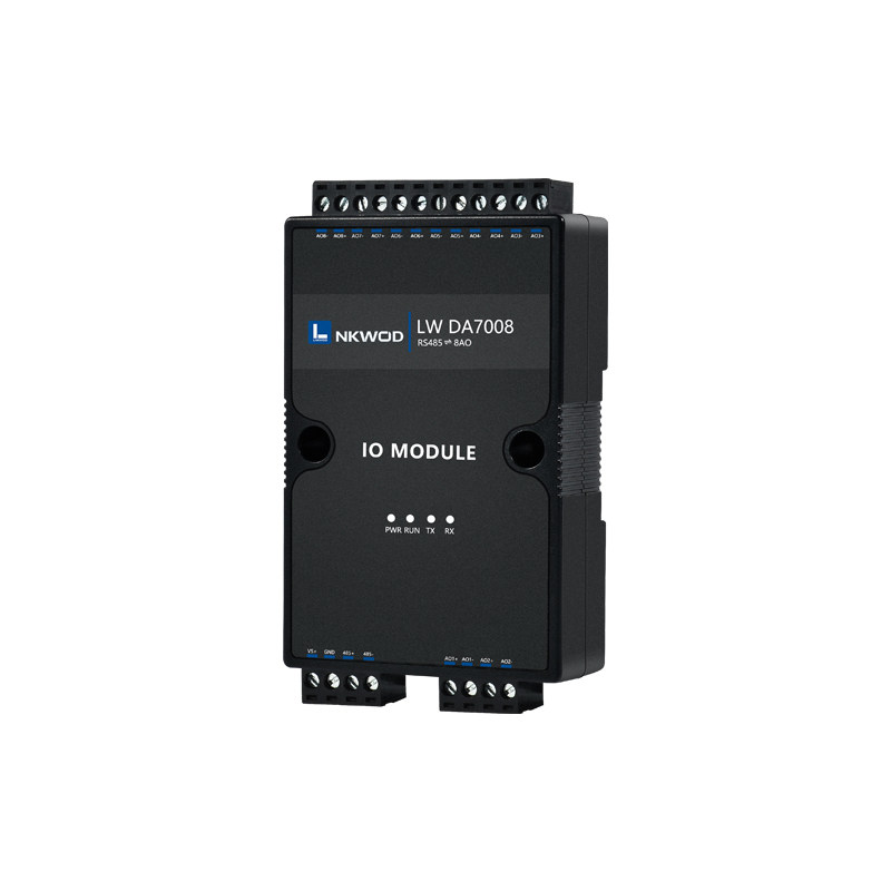 Lingkevo 8-channel Analog Output Module RS485 Communication to 4-20mA ...