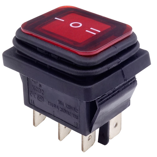 Waterproof Ship Type Switch KCD2 Three Positioning Two-Way Control Six ...