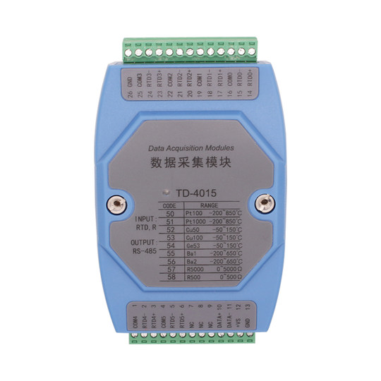 RTD Temperature Acquisition Module RS485 Modbus Isolation PT100 Multi ...