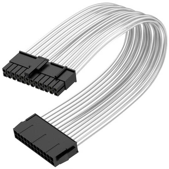 Chassis Power Supply 24pin Silver-Plated Extension Cable - ATX ...