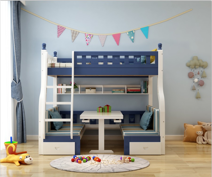 Купить Двухъярусная детская кровать Многофункциональная детская ...