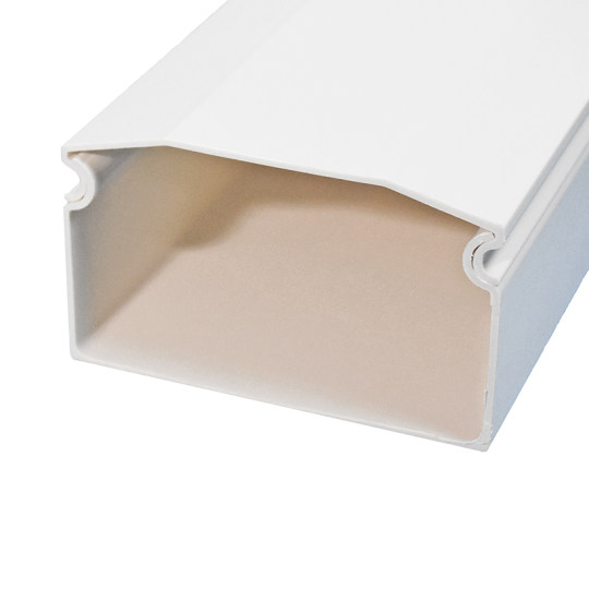PVC Wire Duct Wall Mounted Cable Trunking 80*50mm Thickened Plastic ...