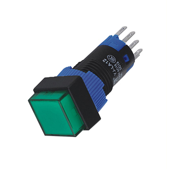 YJ-LA12 Square Button Switch with Light Self-locking Self-resetting ...