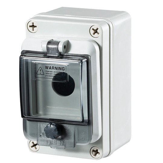 Button Switch Control Box Plastic Outdoor Rainproof Emergency Stop ...