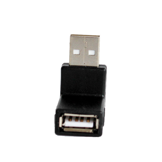 USB Male to Female Right Angle L-shaped Adapter A Male to A Female ...