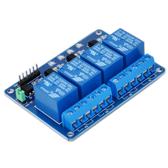 4-Channel Relay Module 5V/12V/24V Optional with Optocoupler Isolation ...