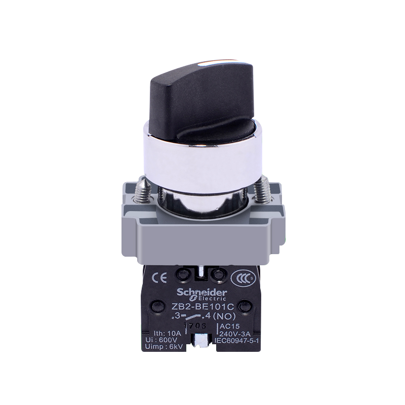 施耐德两档开关XB2BD21C 33C 25C二三档选择旋钮开关ZB2BE101 102-Taobao