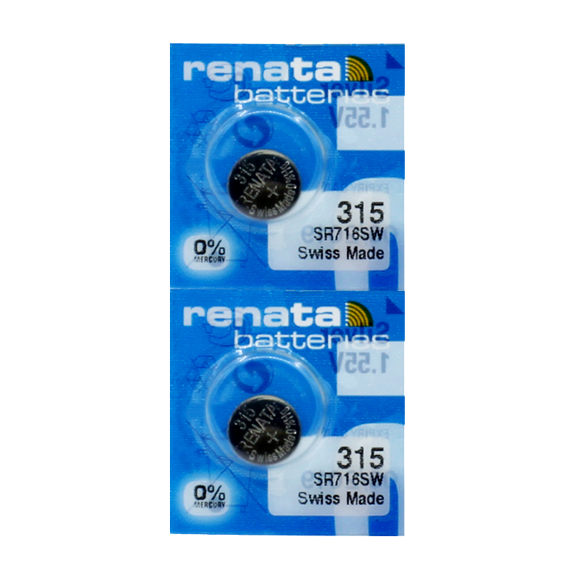 Renata瑞士315手錶電池SR716SW適用斯沃琪超薄依波路格雅Geya卡地亞石英雷達女浪琴l4.259飛亞達原裝鈕釦電池
