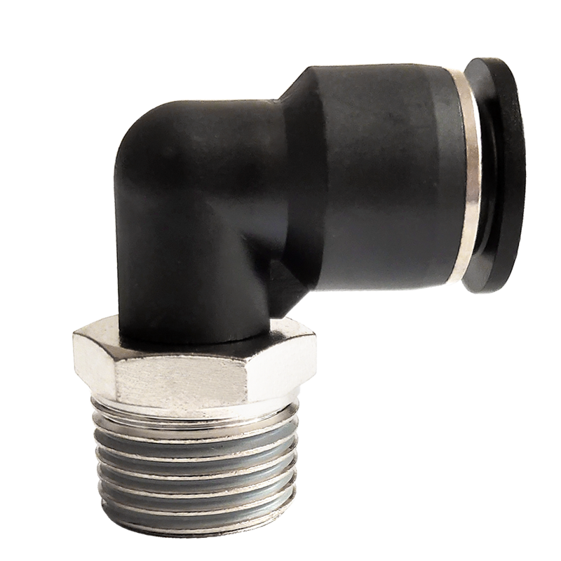 氣動快速接頭直角快插PL802氣管PB三通Y外螺紋PH肘彎頭F內牙90度