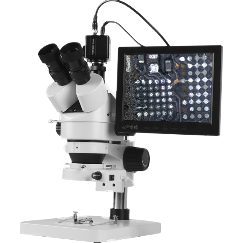 睿鴻45T-LCD8工業立體視數碼顯微鏡放大鏡精工具顯示屏測量拍攝