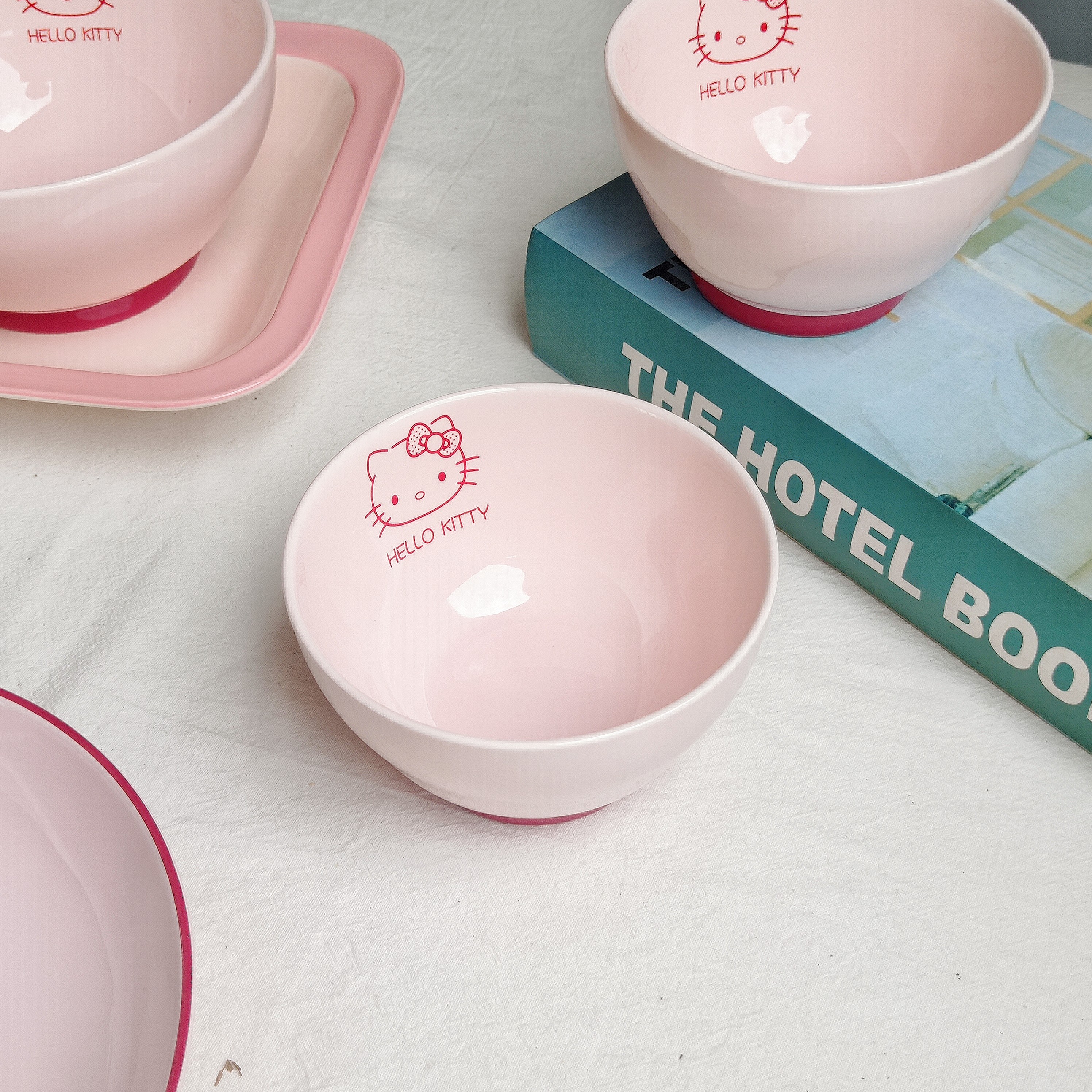 🔥 A must-have for every home! kitty cat cartoon ceramic bowl and plate ...