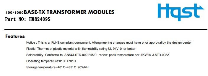 HM82409SWE749020111A贴片千兆超薄电子变压器PULSE：H5120NL-阿里巴巴