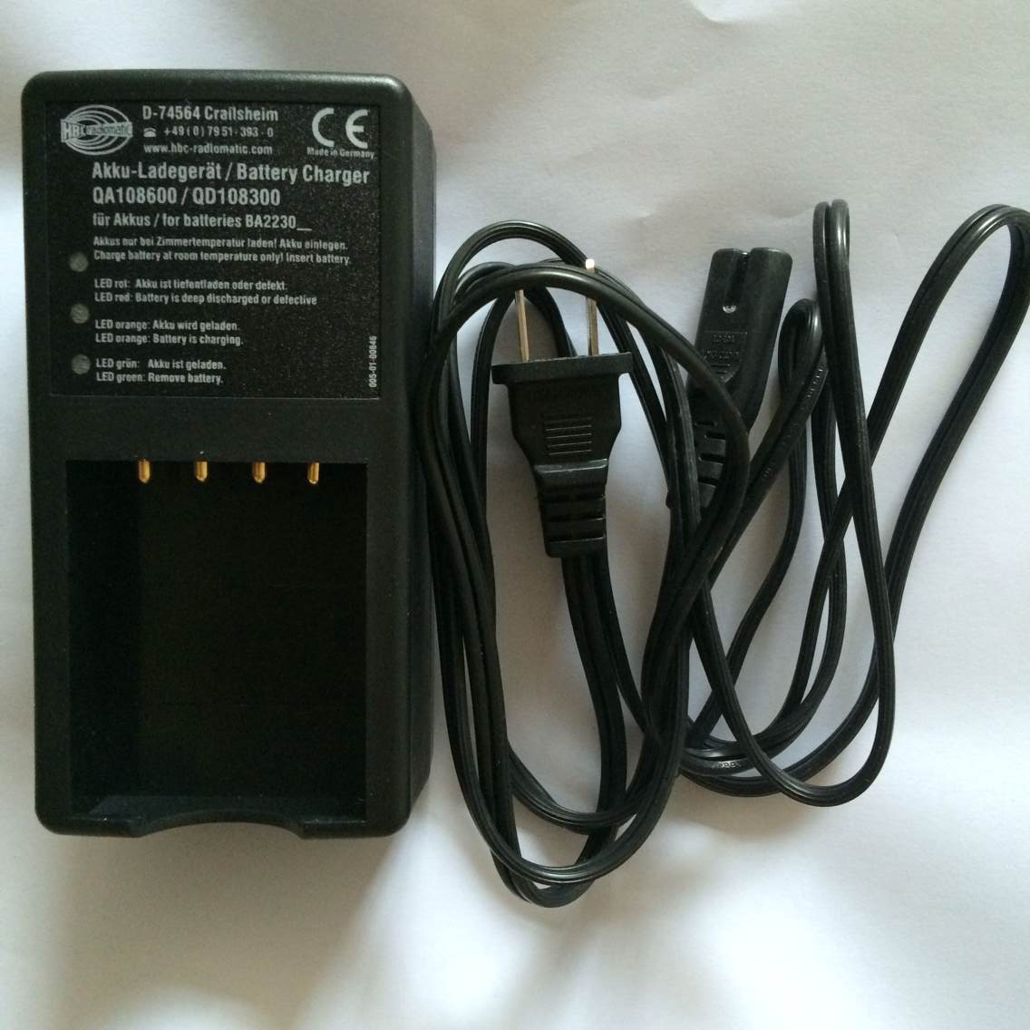 HBC Haixi original remote control charger QA108600 QD108300 D-74564 ...