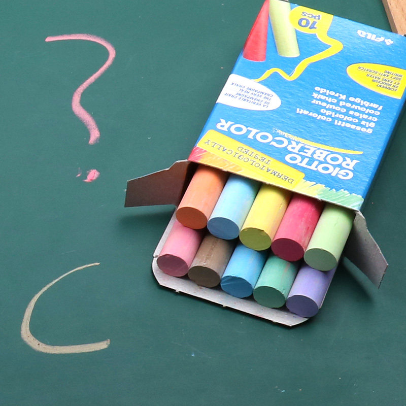 Italian Giotto color chalk 10 pieces packed with dust-free chalk ...