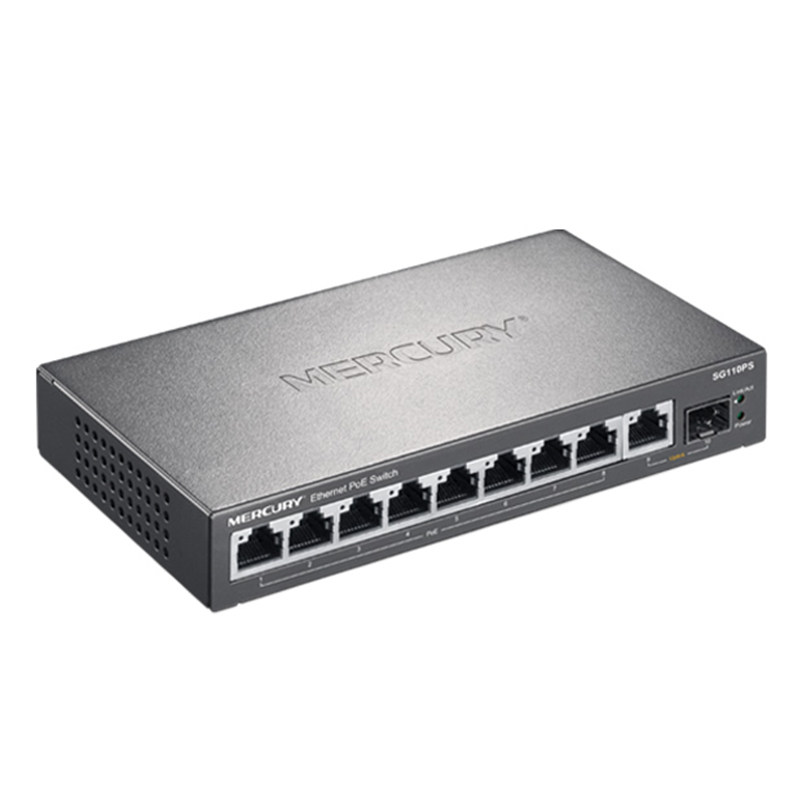 Mercury SG110PS 8-port full Gigabit Ethernet PoE switch AP surveillance ...