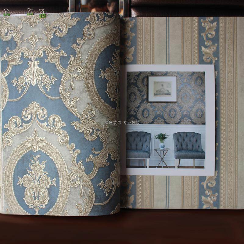 [USD 41.05] Relief Wallpaper Luxury Imported Non-woven Wallpaper ...