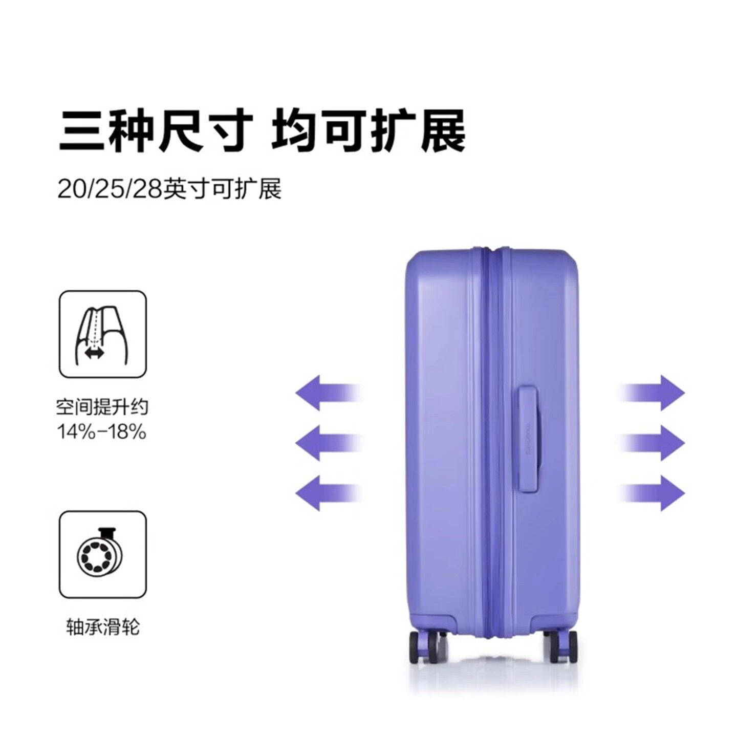 新秀丽UF7系列20/28寸轻便旅行箱：你的出行新宠，时尚又实用！-旅行箱-淘宝好物网